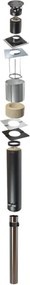 Narvi komínový set do sauny Kota Steel Flue 15 Black