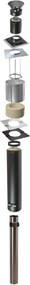 Narvi komínový set do sauny Kota Steel Flue 15 Black