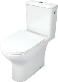 Deante WC kombi bez okraje Jasmin se zadním odpadem a WC sedátkem SoftClose -