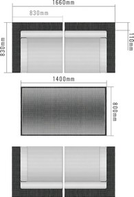 DEOKORK Ratanová variabilní sestava jídelní SEVILLA  pro 4 osoby (antracit)