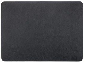 Černé prostírání z imitace kůže ZicZac Togo, 33 x 45 cm