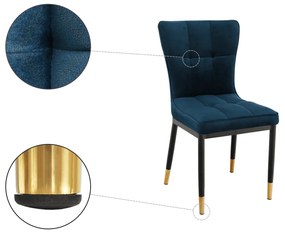 Jídelní židle EPONA – látka, více barev Šedá
