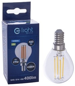 Dekorační LED žárovka E14 neutrální 4000k 4w 400 lm