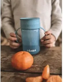 Beaba Hrnek trénovací 360° Blue 340 ml 12m+