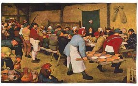 Gobelín  - Le repas de noce by Bruegel
