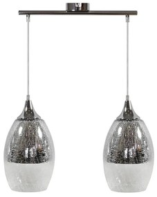 Závěsná lampa CELIA 2xE27 Candellux Stříbrná