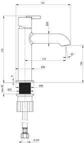 Deante Washbasin tap