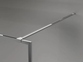 Mexen Kioto-F sprchová stěna Walk-in s rámem 130 x 202 cm, transparentní 8 mm, chrom - 800-130-104-01-00