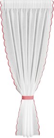 ZÁCLONA NA PÁSCE IRINA 140X180 CM ČERVENÁ