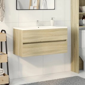 Skříňka Pod Umyvadlo Dub Sonoma 90 X 38,5 X 45 Cm Dřevotříska