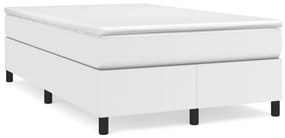 Box spring postel s matrací bílá 120x190 cm umělá kůže 3269698