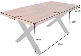 Jídelní stůl EURYTOS Dekorhome 180x90x75 cm