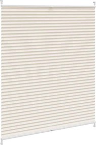 Plisovaná roleta 100 x 150 cm krémová 240643
