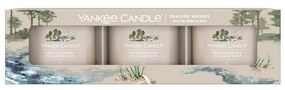 Yankee Candle Sada Votivní svíčky ve skle Seaside Woods, 3 x 37 g