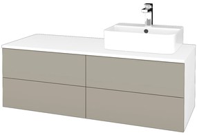 Dřevojas Koupelnová skříňka MODULE SZZ4 120 Varianta: N06 Lava / N06 Lava / Pravé