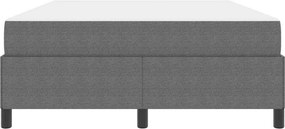 Rám postele s matrací Světle šedá 140 x 190 cm textil 3399120