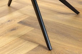 Designová otočná židle Vallerina hnědá kůže