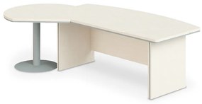 Stůl Manager LUX, levý, 255 x 155 cm, akát světlý
