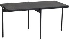 OnaDnes -20% Černý jasanový konferenční stolek ROWICO SHELTON 95 x 50 cm