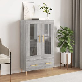 Skříň highboard šedá sonoma 69,5 x 31 x 115 cm kompozitní dřevo - Default Title