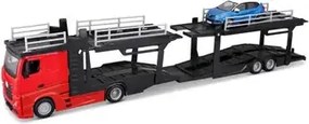 Bburago STREET FIRE Kamion s návěsem Multicar Carrier M-B Actros + Rea