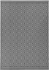 Černý koberec Granton Diamond Mono Rozměry: 160x230 cm