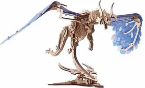 Ugears 3D dřevěné mechanické puzzle Vířící drak / od 14 let / 320 dílk