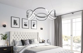 Toolight - LED závěsné svítidlo APP801-CP + dálkové ovládání, chromová, OSW-04024