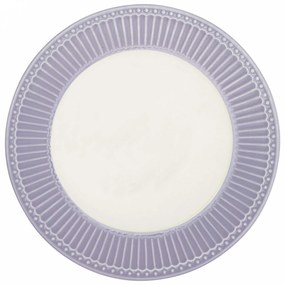 GREEN GATE Dezertní talíř Alice Lavender 20 cm, fialová barva, bílá barva, porcelán