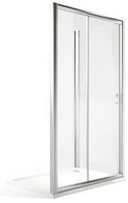 Roltechnik Outlet Obdélníkový sprchový kout MD2+MB Varianta: šířka dveří: 120 cm, šířka pevné stěny: 80 cm - (MD2-120_MB80), Barva profilů a typ výplně: profily: brillant, výplň: transparent