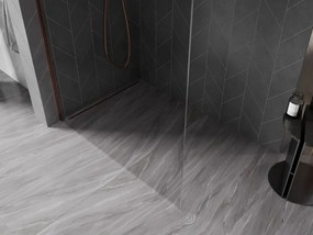 Mexen, Mexen Kioto-X sprchová stěna 80 x 200 cm, průhledná 10 mm, růžové zlato - 800-080-101-60-00-X