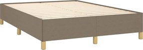 Box spring postel s matrací taupe 140x200 cm textil 3128609
