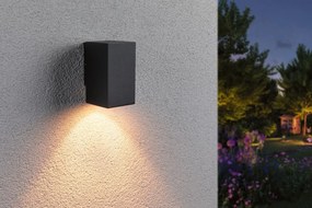 P 94710 LED venkovní nástěnné svítidlo Flame neláká hmyz IP44 hranaté 58x103mm 2200K 4W 230V 75° antracit kov - PAULMANN