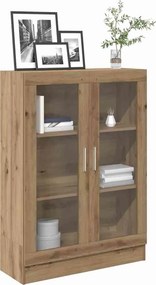 vidaXL Vitrína 82,5 x 30,5 x 115 cm kompozitní dřevo [802755] Barva: dub artisan