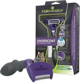 Furminator Hrablo na srst kočky dlouhá srst M/L / Hrablo na srst / ner