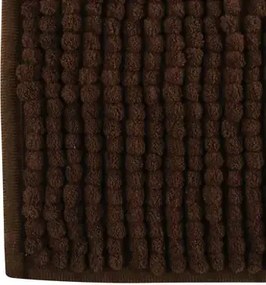 MSV CHENILLE koupelnová předložka 60 x 90 cm hnědá / polyester / proti