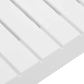 vidaXL Zahradní stolek k lehátku plast [315851] Barva: Bílá
