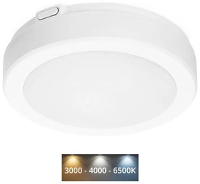 LED Koupelnové stropní svítidlo NAIROS LED/12W/230V 3000/4000/6500K IP65 bílá