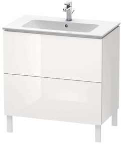 Duravit L-Cube - Umyvadlová skříňka 86x82x48 cm, 2 zásuvky, lesklá bílá LC662602222