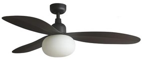 FARO 34301-11L - Str. ventilátor PALMA 1xE27/15W/230V hnědá pr. 129 cm IP44 + DO