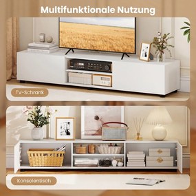 Costway TV skříň TV komoda pro televizory do 70 palce TV s 2 dvířky