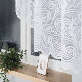 MARKIZETA KINGA Žakárový hotový závěs, šířka 300 x výška 140 cm, barva 001 bílá 023391/FBL/001/300140/1