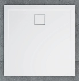 SanSwiss Livada Sprchová vanička čtvercová 80×80 cm bílá,    W20Q08004 W20Q 080 04