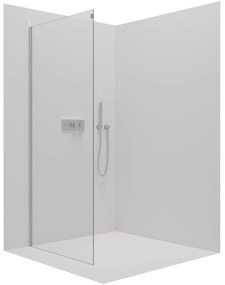 Cerano Santoro, sprchová zástěna 90x195 cm, 6mm čiré sklo, chromový profil, CER-CER-424981