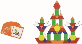 VIGA Dřevěné magnetické puzzle Tangram / 102 dílků / od 3 let