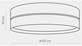 Stropní svítidlo HILTON 4xE27/15W/230V pr. 60 cm mosaz/černá