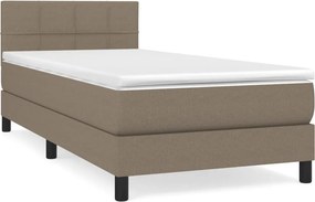 Box spring postel s matrací taupe 80x200 cm textil 3140013