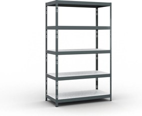 Policový regál 1966x1200x600 mm, nosnost 280kg