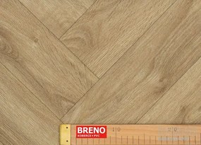 Breno PVC SLIMTEX Laurel Oak 316M - světle hnědé parkety, šíře 100 cm