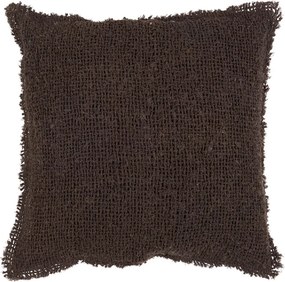 IB Laursen Dekorační hrubě tkaný povlak na polštář TOLOUSE 50x50 cm, hnědý